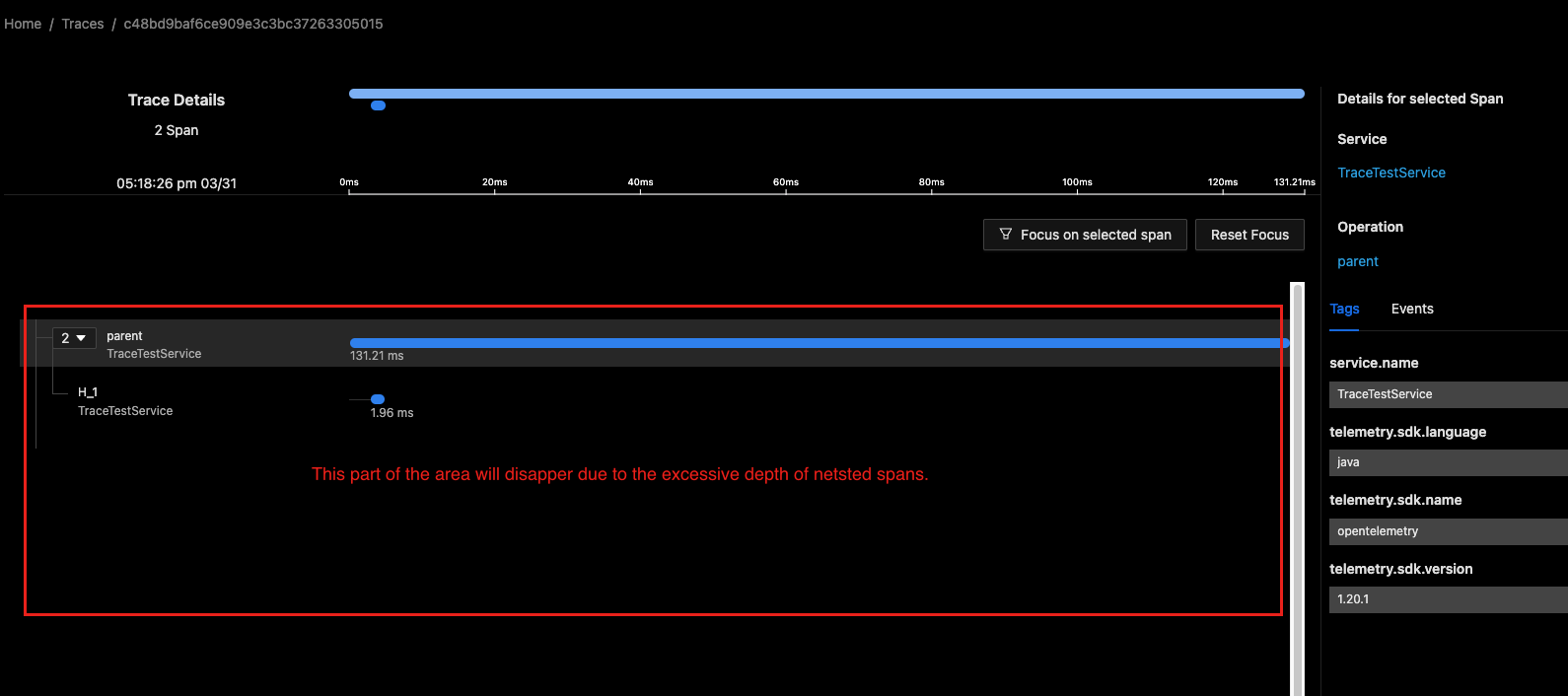 When there are many spans in a trace, the trace display shows an anomaly. · Issue #2523 · SigNoz ...