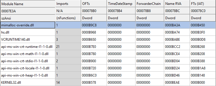 mimalloc linked application crashes on Windows Server 2019 · Issue #103 · microsoft/mimalloc ...