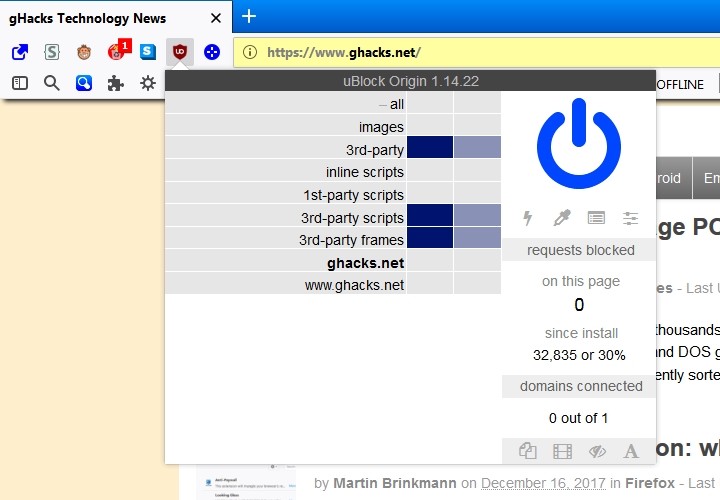 Issues on Firefox startup / Browser issue only · Issue #3349 · gorhill/uBlock · GitHub
