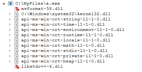 Missing API-MS-WIN-CORE-*.DLLs · Issue #8871 · msys2/MINGW-packages · GitHub