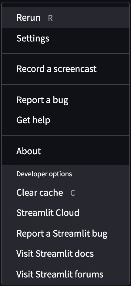 Consider hiding the "Report a bug" and "Get help" menu items by default ...