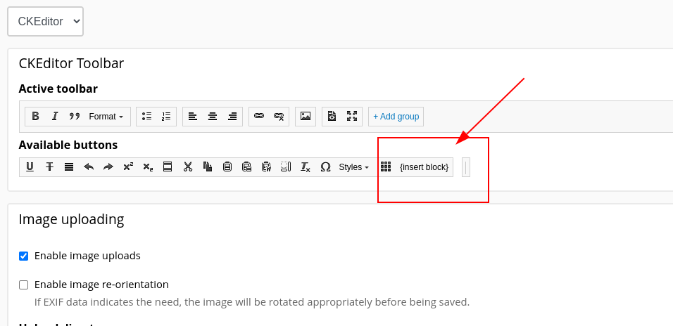 Block Embed Icon doesn't work on editor configuration page · Issue #12 · backdrop-contrib ...