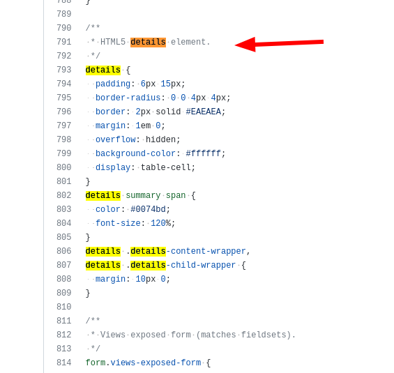 Be consistent with the style of details summaries and fieldset legends ...
