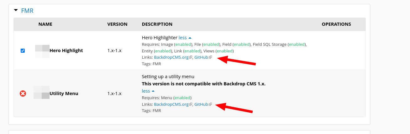 Module Browser Putting Links In For Custom Modules · Issue 5830 · Backdropbackdrop Issues · Github 
