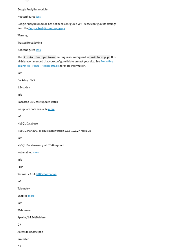 Create a printable Status Report · Issue #5821 · backdrop/backdrop-issues · GitHub