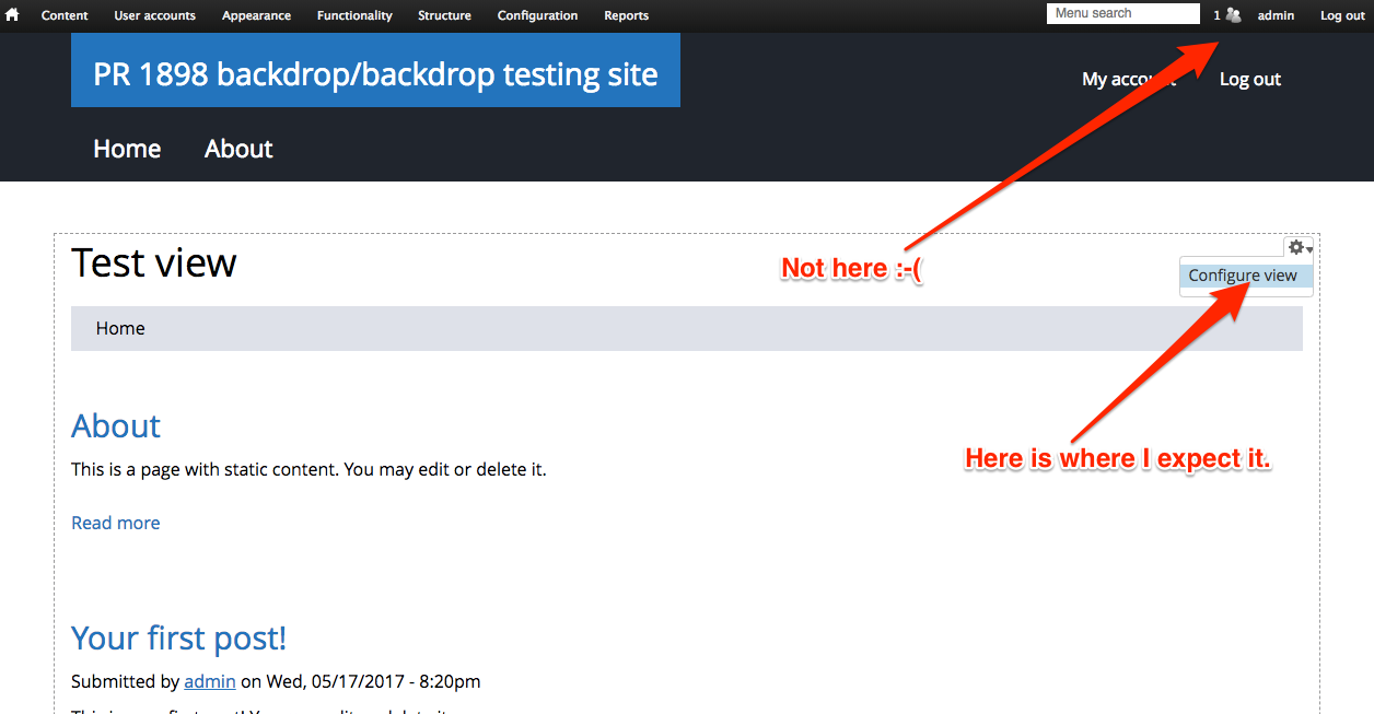 [UX] missing contextual links for views on page displays · Issue #2690 · backdrop/backdrop ...