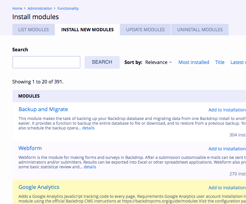 Allow deleting uninstalled/unused modules/themes/layouts from the ...