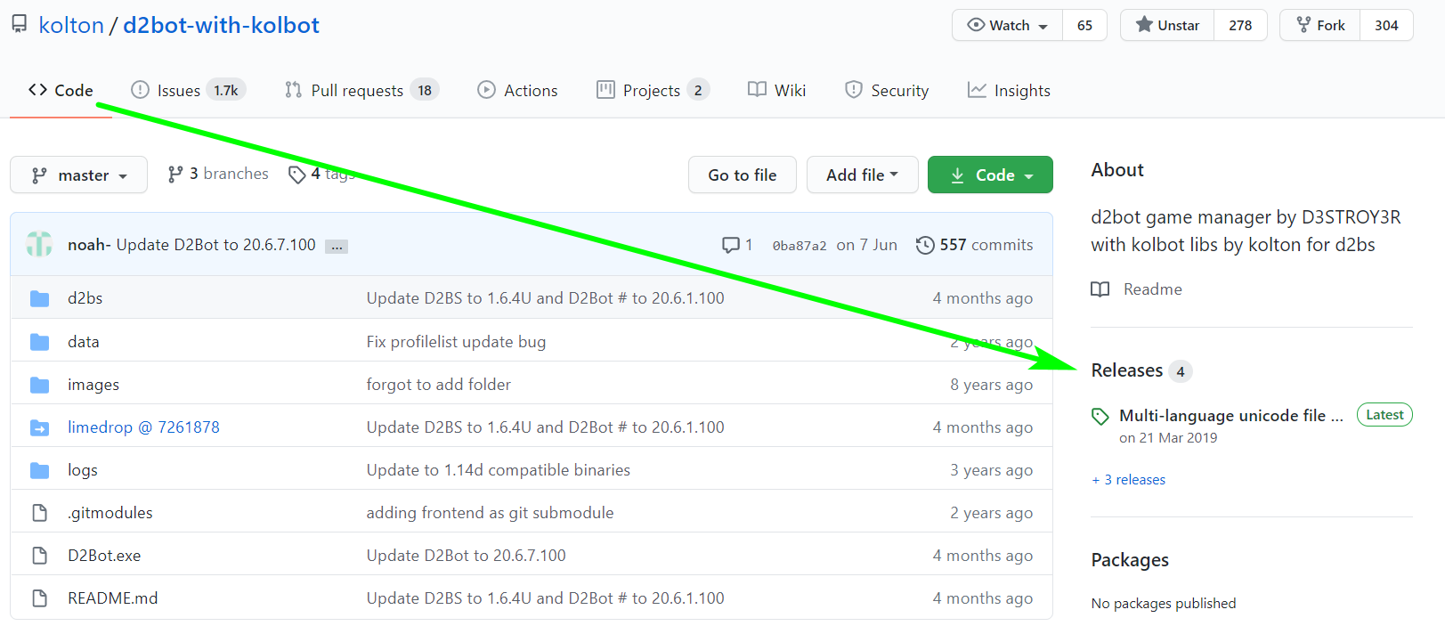 Last version · Issue #2786 · kolton/d2bot-with-kolbot · GitHub