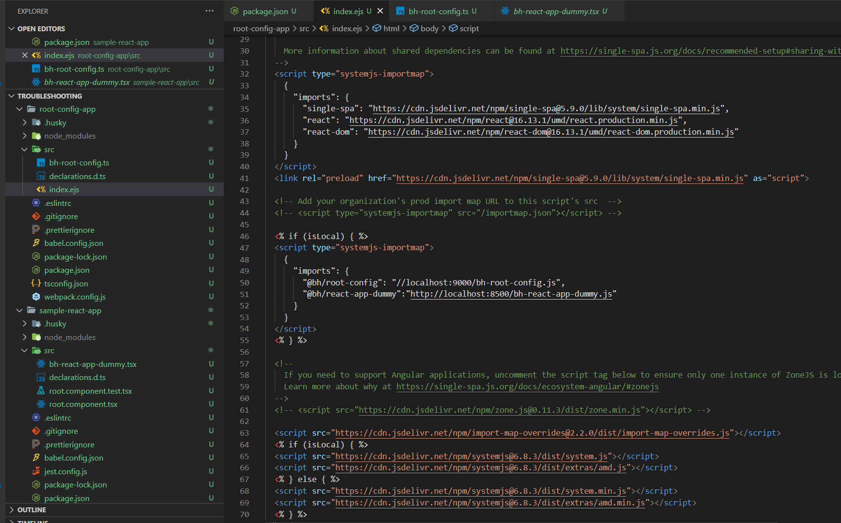 Invalid application - no unmount function · Issue #116 · single-spa/single-spa-react · GitHub
