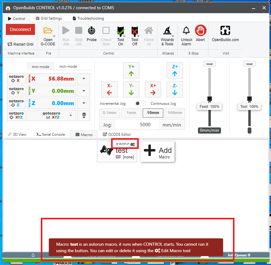 Run Macro On Startup · Issue #172 · OpenBuilds/OpenBuilds-CONTROL · GitHub