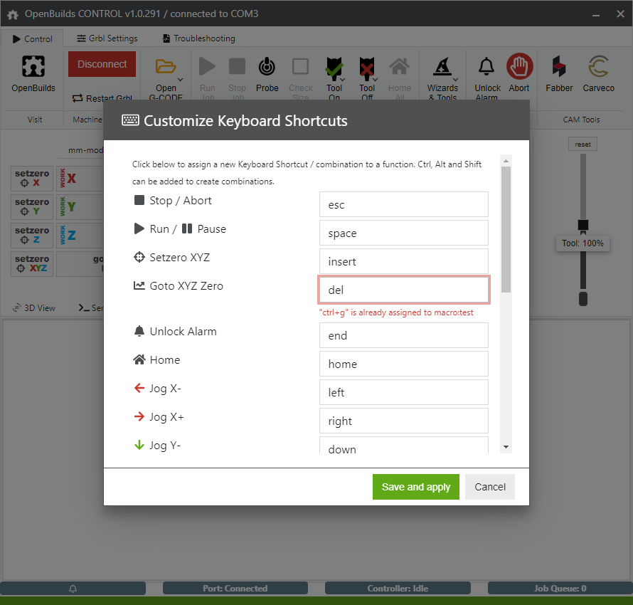 Check duplicates on Macro keyboard shortcuts, and cross reference ...