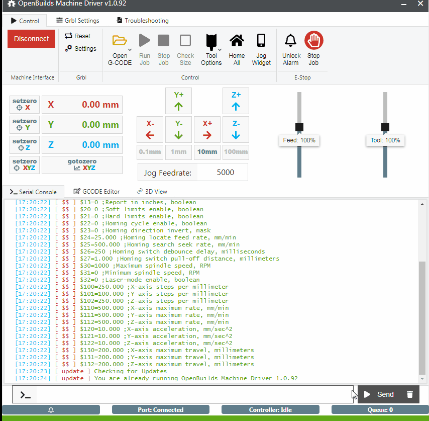 Enhancement: Grbl defaults for OB machines · Issue #7 · OpenBuilds/OpenBuilds-CONTROL · GitHub