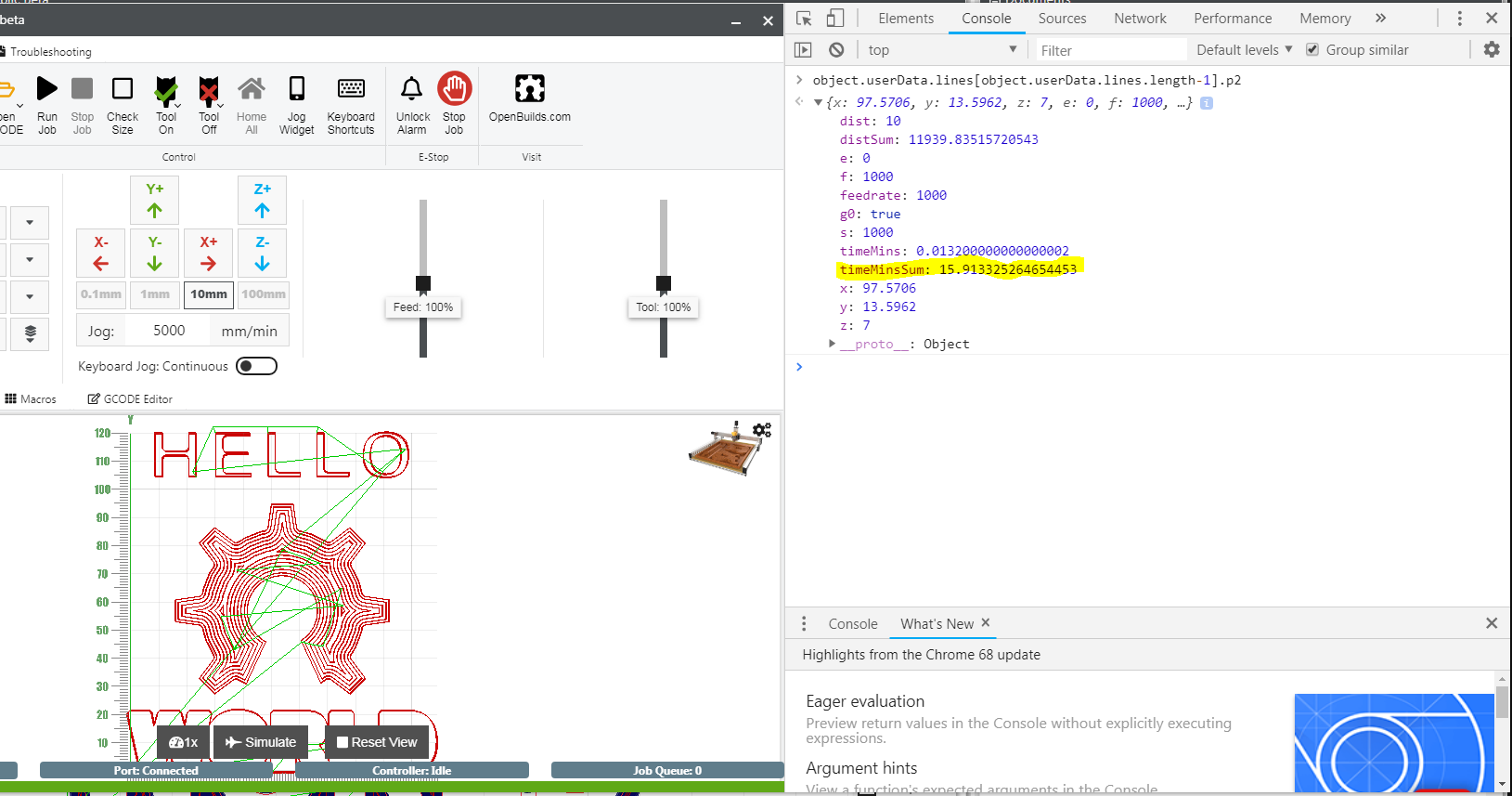 Display job duration/remaining time · Issue #67 · OpenBuilds/OpenBuilds-CONTROL · GitHub