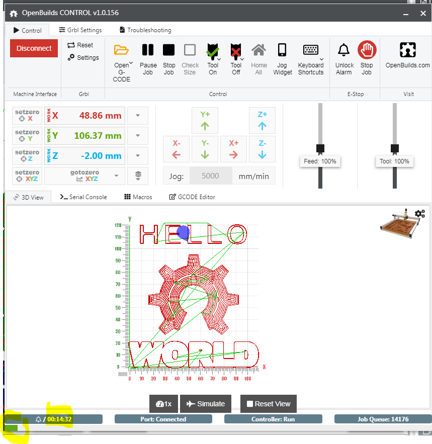 Display job duration/remaining time · Issue #67 · OpenBuilds/OpenBuilds-CONTROL · GitHub