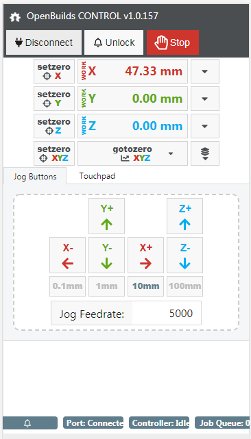 Add more functionality to jog widget · Issue #71 · OpenBuilds/OpenBuilds-CONTROL · GitHub