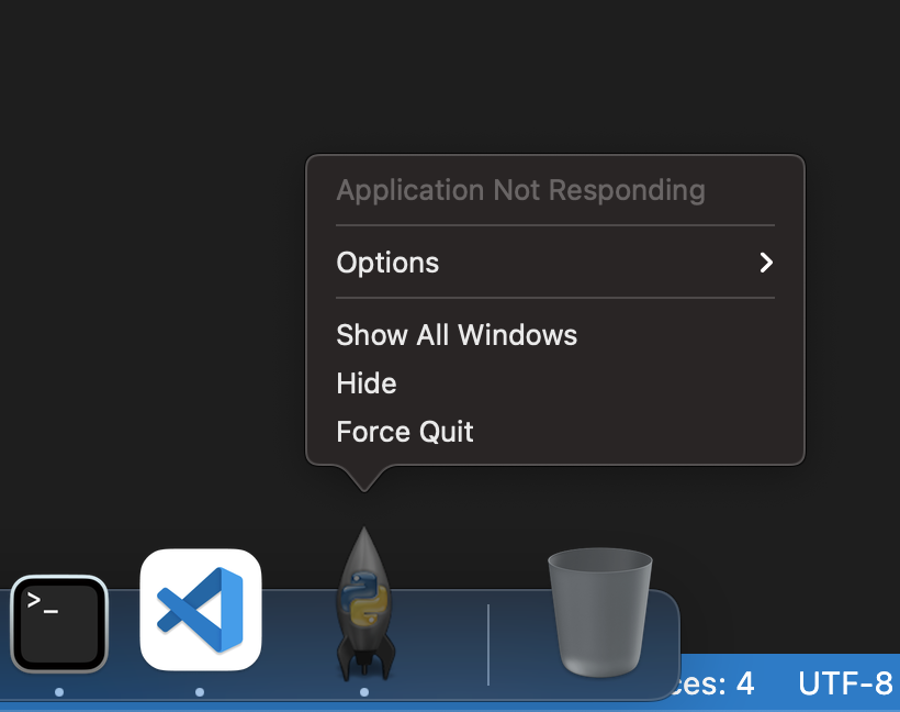 Why does Python show up in the dock on macOS when loading an external plugin? · Issue #199 ...