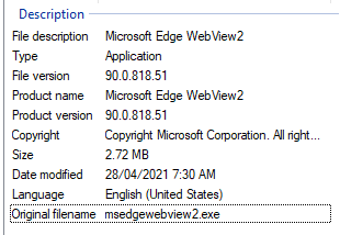 Dialog local storage and panel local storage are separate in Webview2 Windows Outlook ...