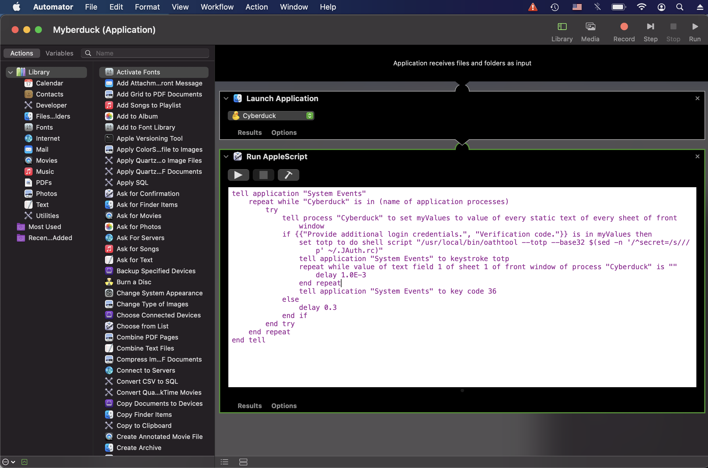 GitHub - albertw1/Automating-2-Step-Verification-in-Cyberduck: Using Applescript to fully ...