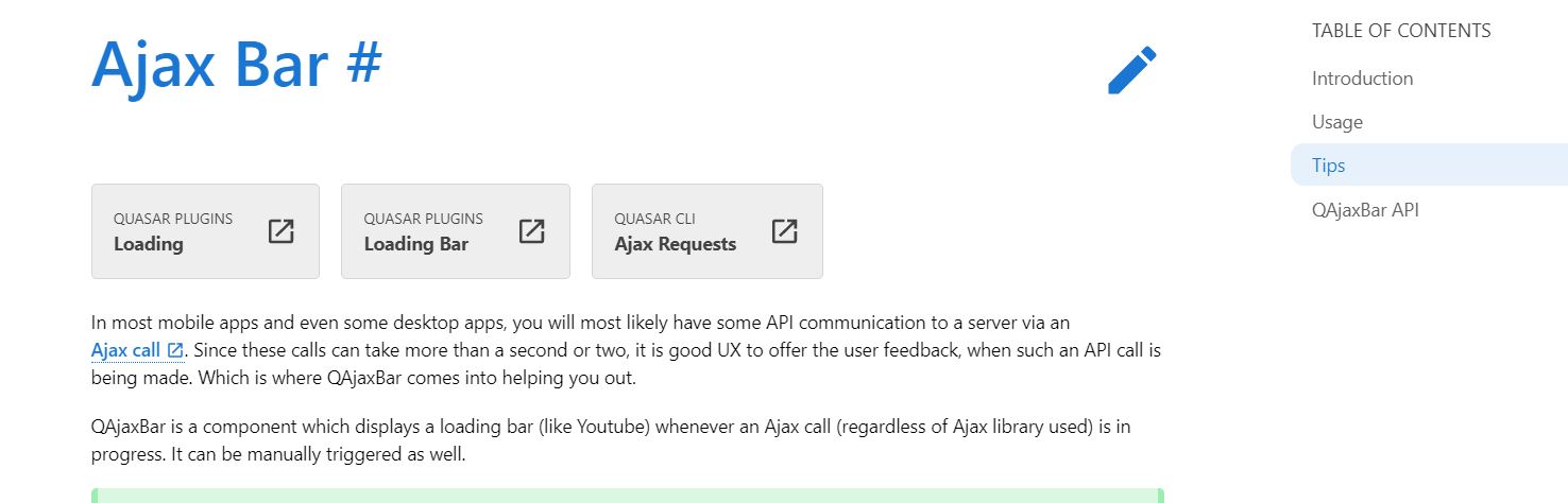 Quasar v2 - Docs - Right Drawer - blue marking not moving · Issue #8508 · quasarframework/quasar ...