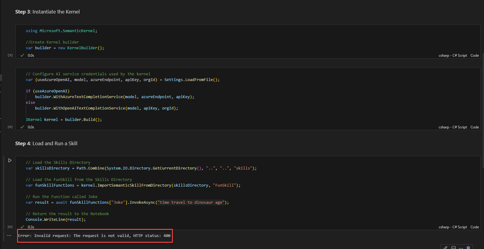 Using Azure OpenAI: The request is not valid, HTTP status: 400 · Issue #2001 · microsoft ...