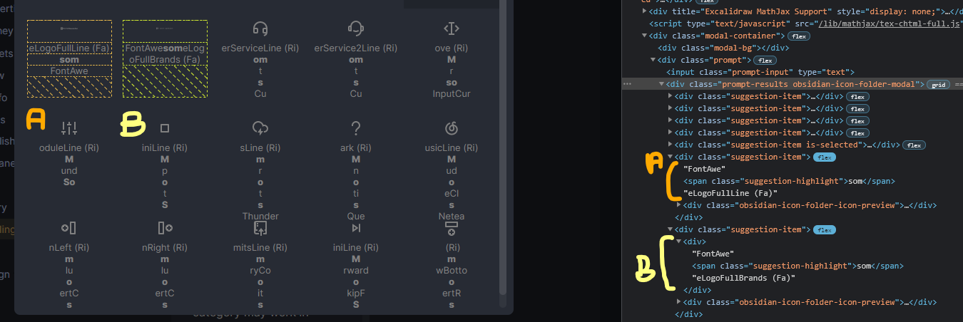 Select icon rendering is broken · Issue #25 · FlorianWoelki/obsidian-iconize · GitHub
