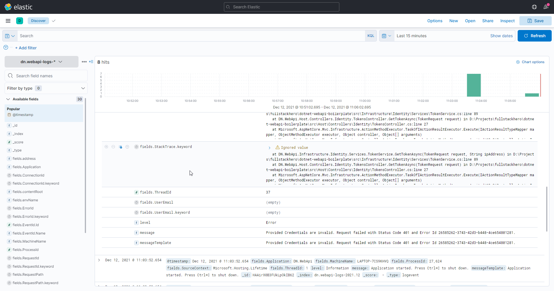 ElasticSearch + Kibana Integration with Serilog · Issue #254 · fullstackhero/dotnet-starter-kit ...