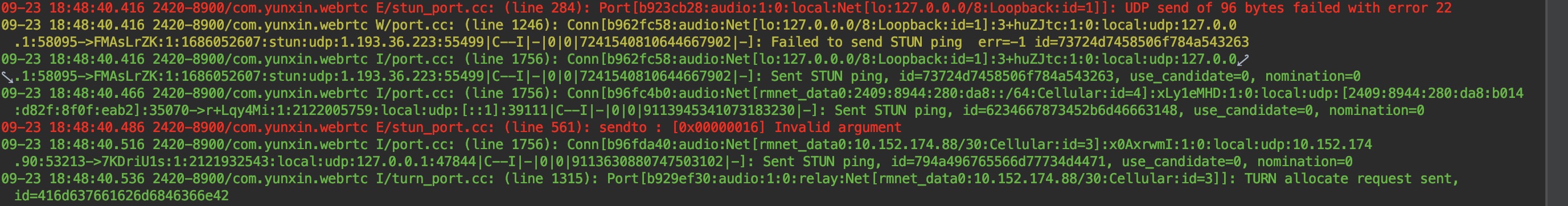 根据服务端部署服务器程序,客户端在4Gwangl出现了一些问题,请教一下 · Issue #11 · ddssingsong/webrtc_android · GitHub