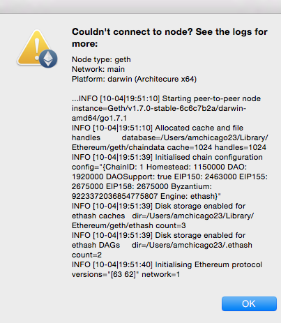 Ethereum Wallet Geth issue not connecting to socket. Please Help. · Issue #3337 · ethereum/mist ...