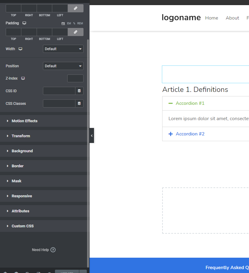 🐞 Bug report: Missing Advanced Position Option · Issue #18387 · elementor/elementor · GitHub