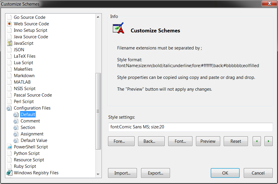 Font and schemes · Issue #236 · rizonesoft/Notepad3 · GitHub