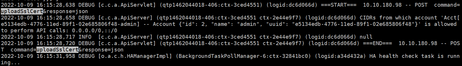 Failed to upload the ssl certificate. Procedure，version 4.17.1 · Issue #6815 · apache/cloudstack ...