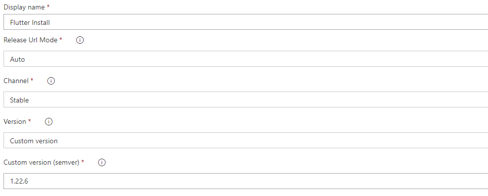 Custom urls in FlutterInstall task don't work · Issue #46 · hey24sheep/azure-flutter-tasks · GitHub