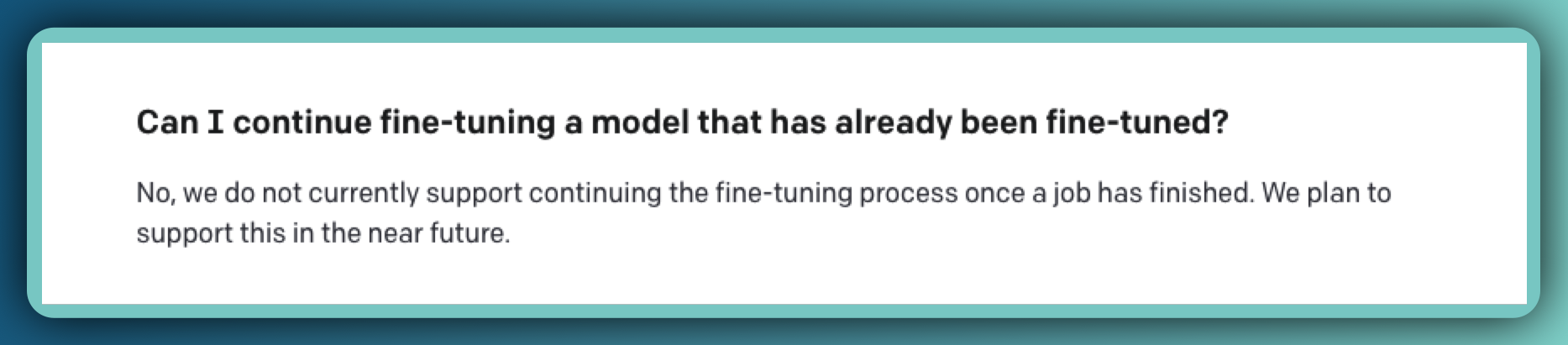 [SUPPORT] Issue with Re-Fine Tuning a Fine-Tuned GPT-3 Model - Model Not Available Error · Issue ...