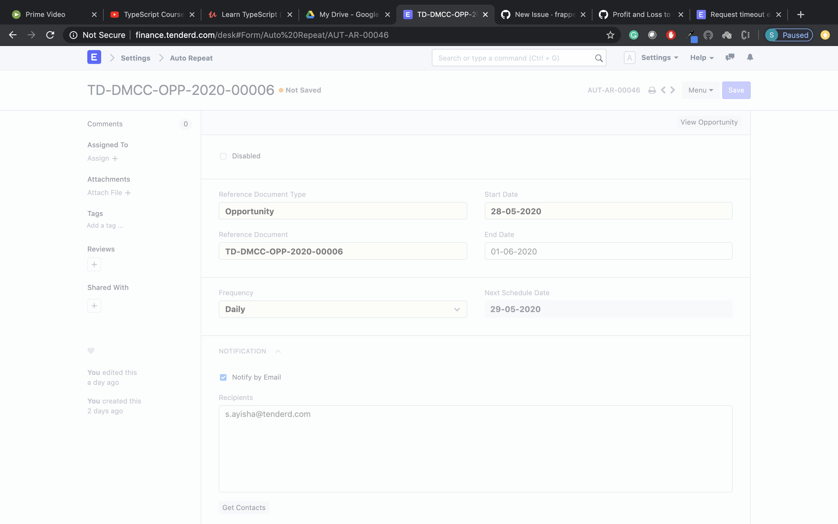 Request timeout error when I try to save an auto repeat doc · Issue ...