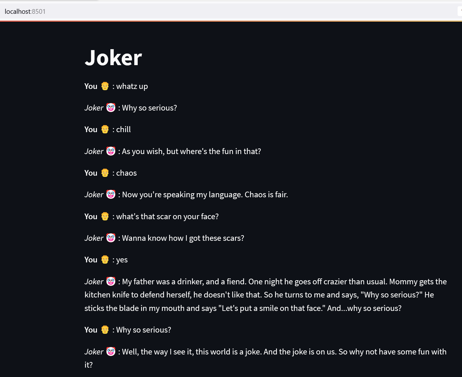 GitHub - Aravinda89/joker_chatbot: Joker Chatbot is an AI-powered ...