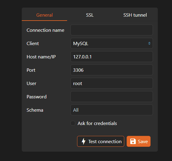 Port for new connection is always set to 3306, also when switching to PostgreSQL · Issue #101 ...