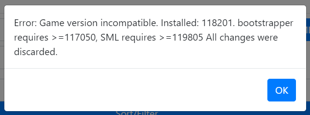 Sml Expects Game Version 119805 · Issue 34 · Satisfactorymodding Satisfactorymodmanager · Github