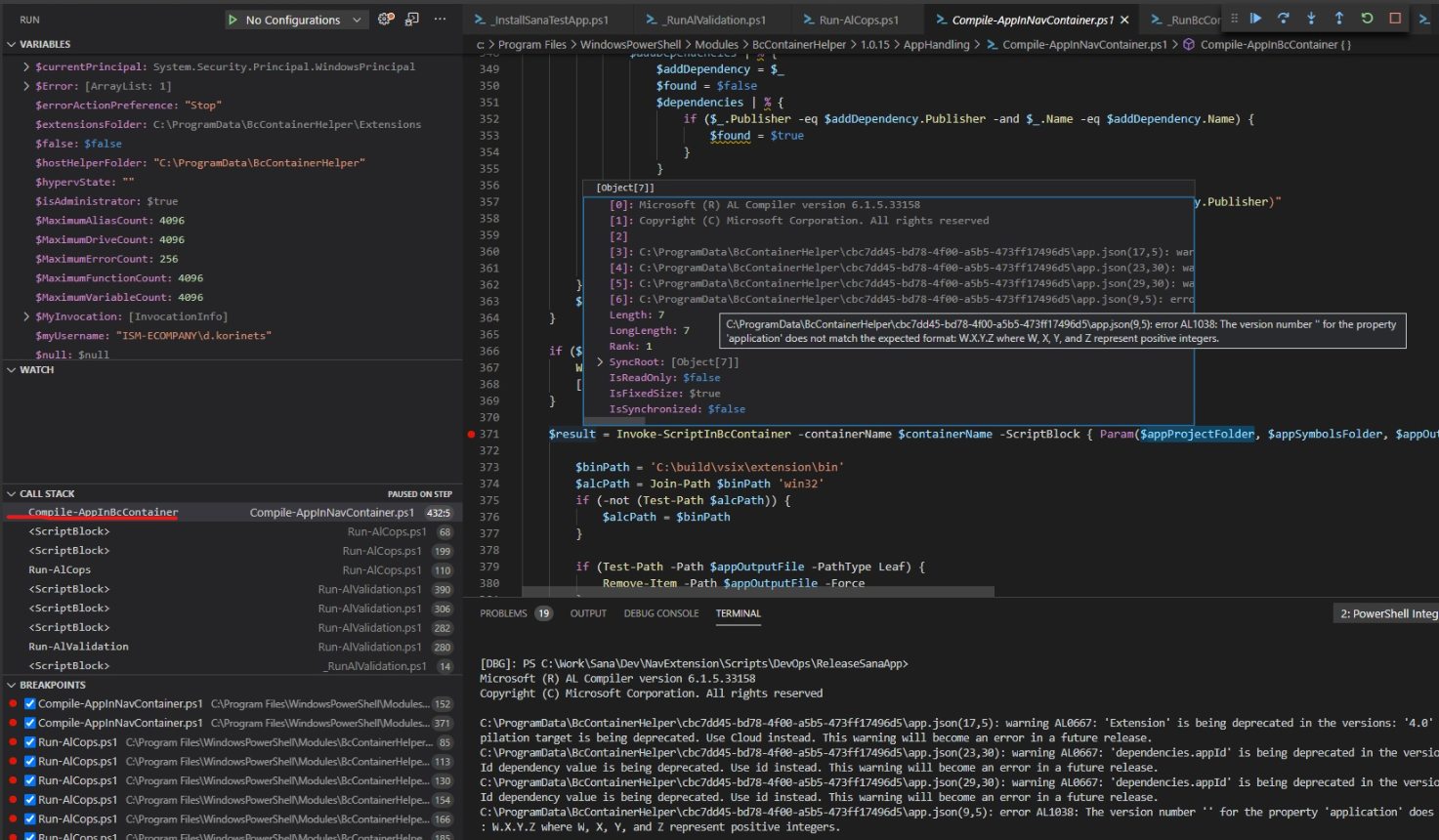 Run-AlValidation fails, but MS validation passed · Issue #1520 · microsoft/navcontainerhelper ...