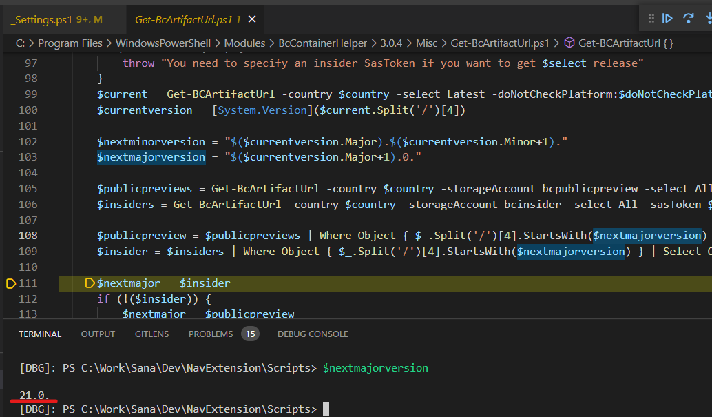Get-BcArtifactUrl does not return value · Issue #2384 · microsoft/navcontainerhelper · GitHub