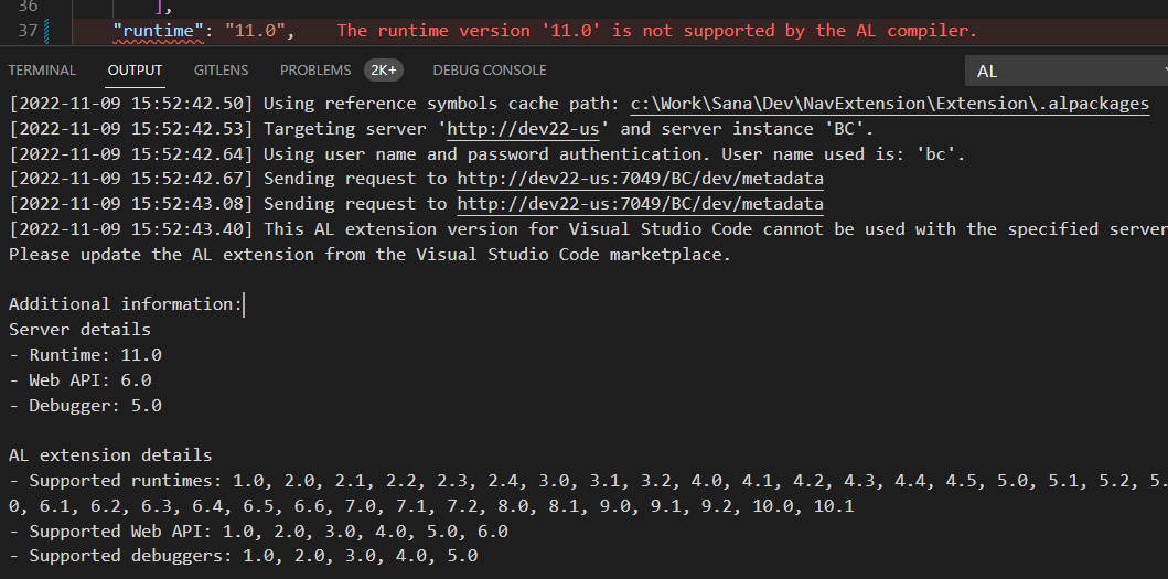 AL language vsix is outdated for the BC22 US dev containers · Issue #2778 · microsoft ...