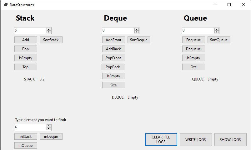 GitHub - Funya1337/queueDequeStackApp