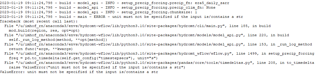 Setup Precip Forcing Can Lead To Pandas To Timedelta Error · Issue 151