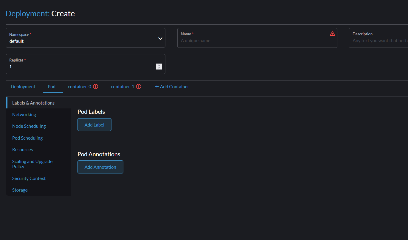 Errors Not Visible In Form When Updatingcreating A Deployment · Issue