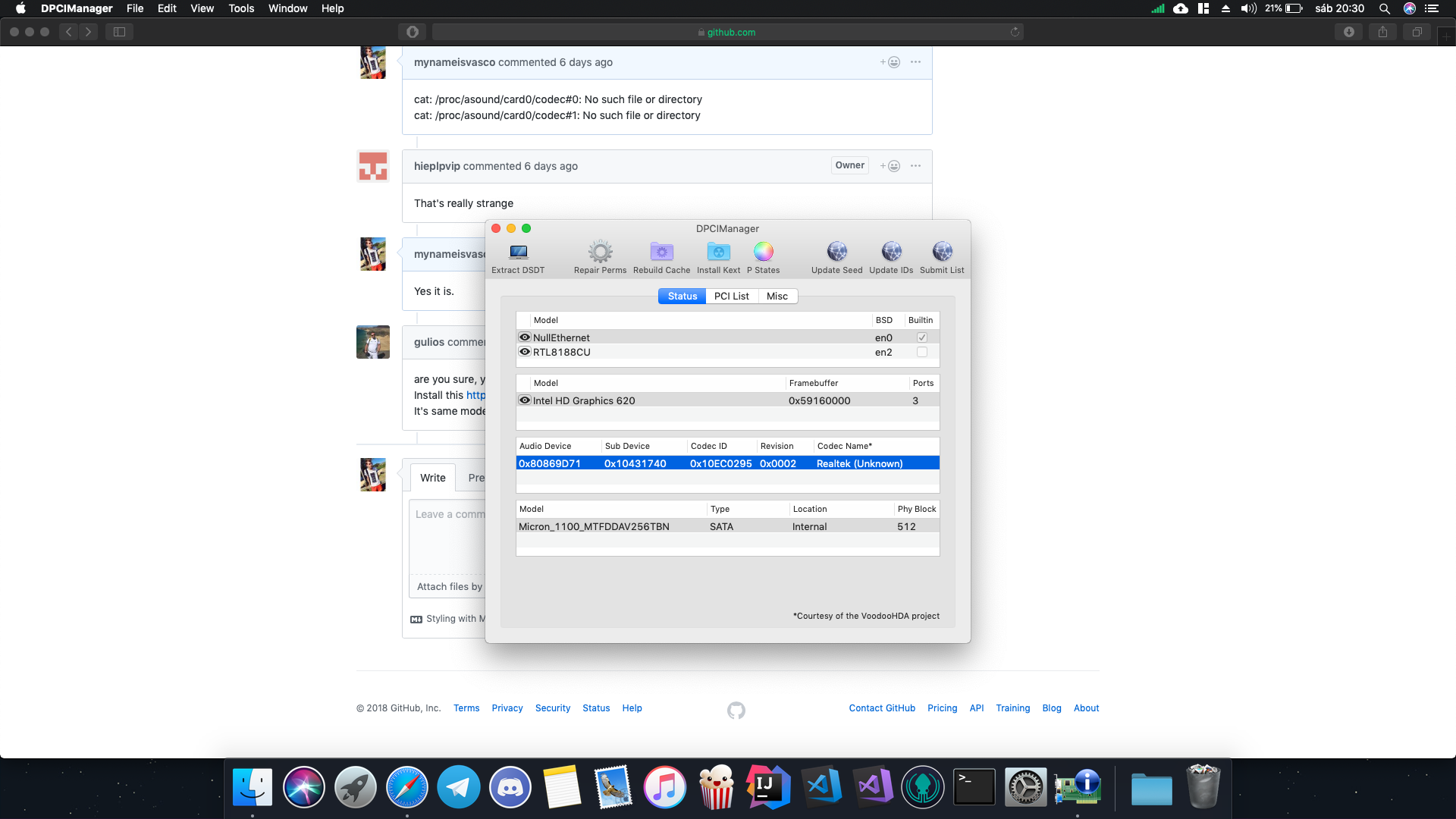 No audio - UX430UA · Issue #7 · hieplpvip/Asus-Zenbook-Hackintosh · GitHub