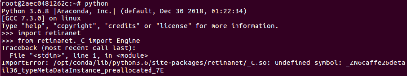from retinanet._C import Engine throws error · Issue #51 · NVIDIA/retinanet-examples · GitHub