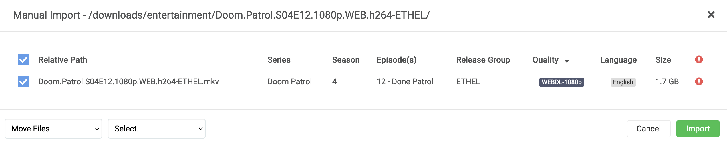 Automatic import messes TV series · Issue #6158 · Sonarr/Sonarr · GitHub