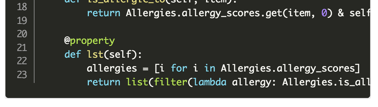 Code not lining up with line numbers · Issue #4350 · exercism/exercism · GitHub