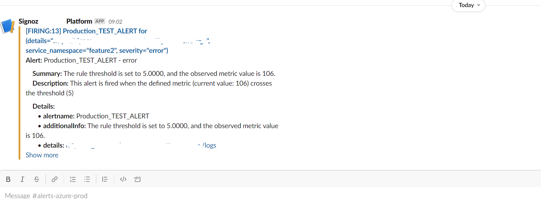 Forward log lines without "threshold" or alert to notification channels · Issue #3008 · SigNoz ...