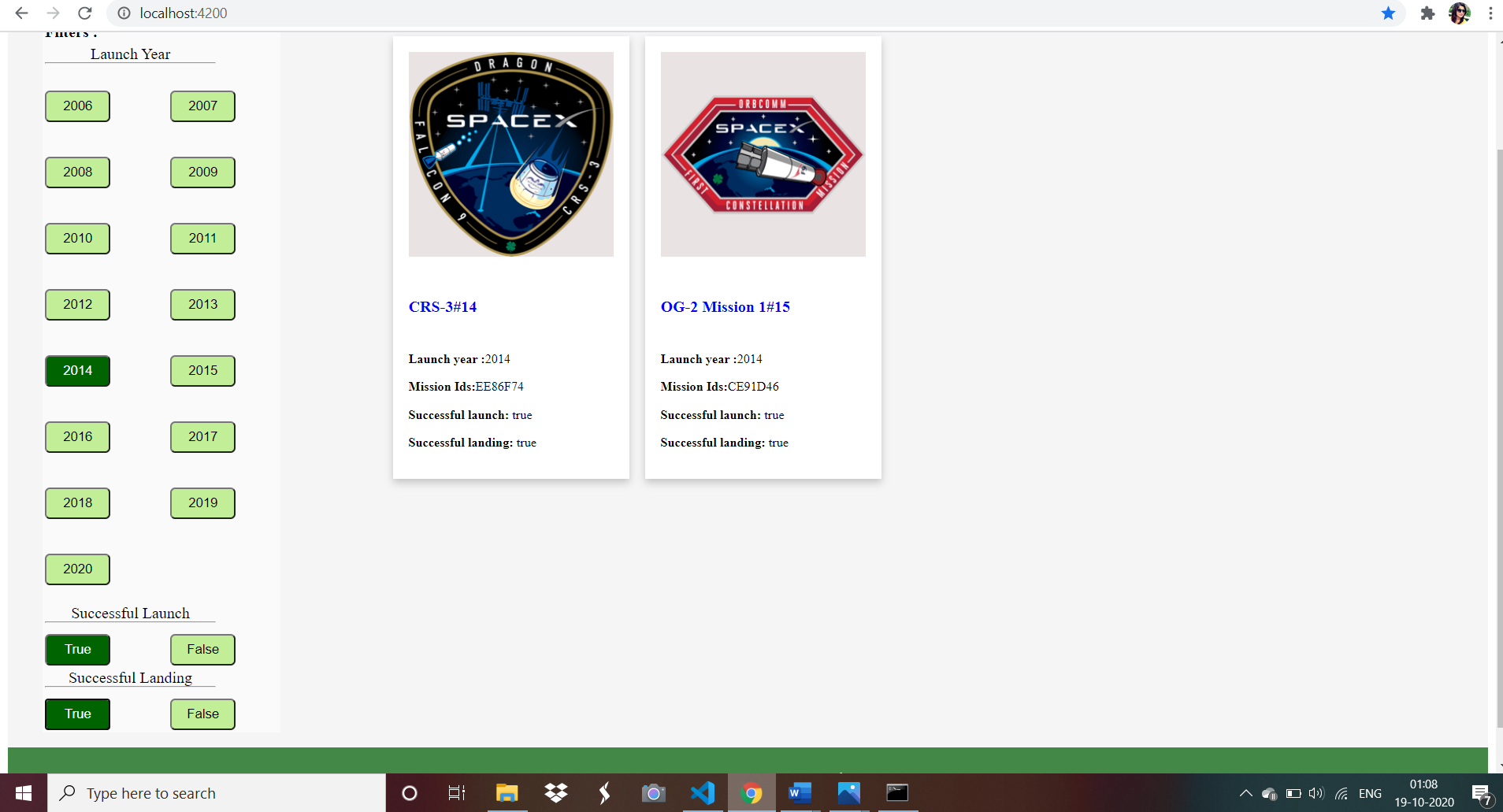 GitHub - heena-dev18/SpaceXLaunchAngularApp: Angular application which would help users list and ...