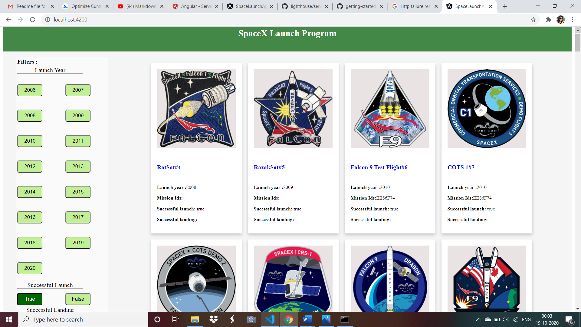 GitHub - heena-dev18/SpaceXLaunchAngularApp: Angular application which ...